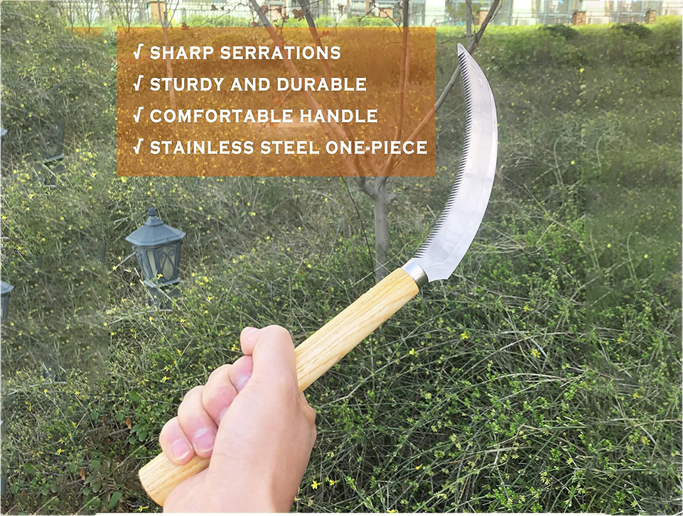 Grass Scythe With Serrated Stainless Steel Weeding Tool - Qingdao Yaohong